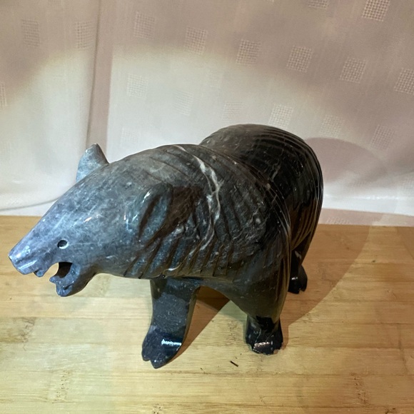 Art | Sandstone 1 Hand Carved Bear Similar To Inuit Artist Mark Totan ...